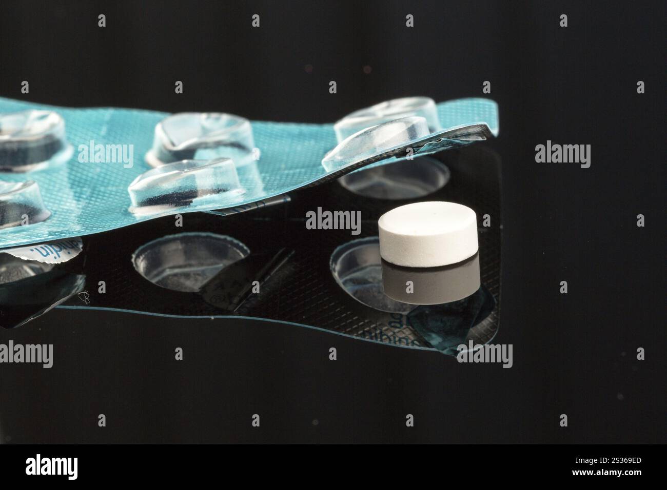 Tablets in blister pack, symbolic photo for health, medicine and tablet ...