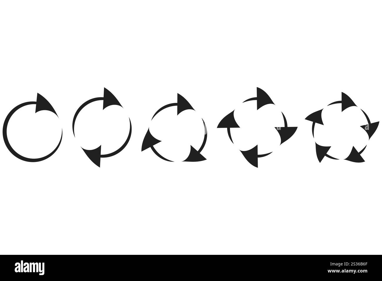 Arrow collection icon. Black directional arrows. Minimal shapes vector ...