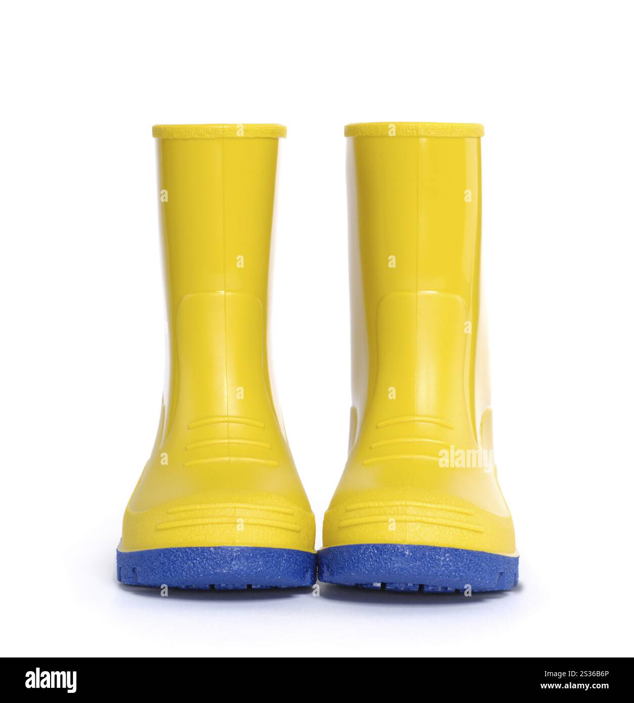 Wearing yellow boots Cut Out Stock Images & Pictures - Alamy