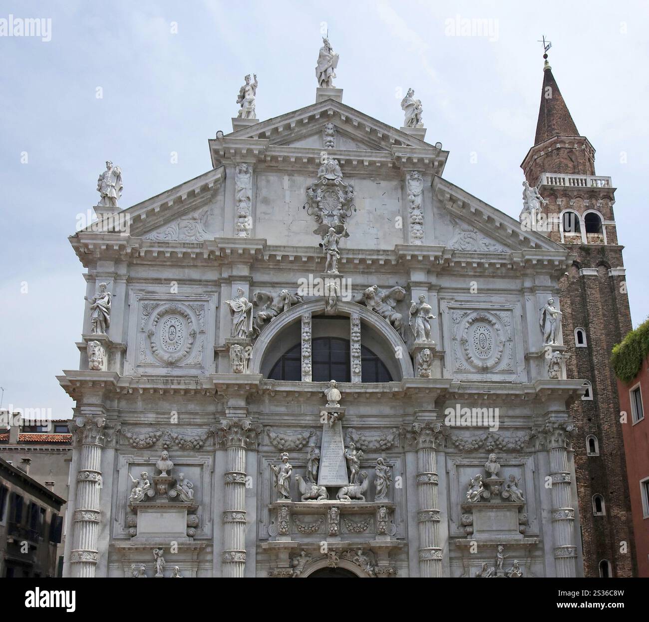 Baroque church facade of San Moise, San Marco, Venice, Italy Venice, Maldives, Asia Stock Photo ...