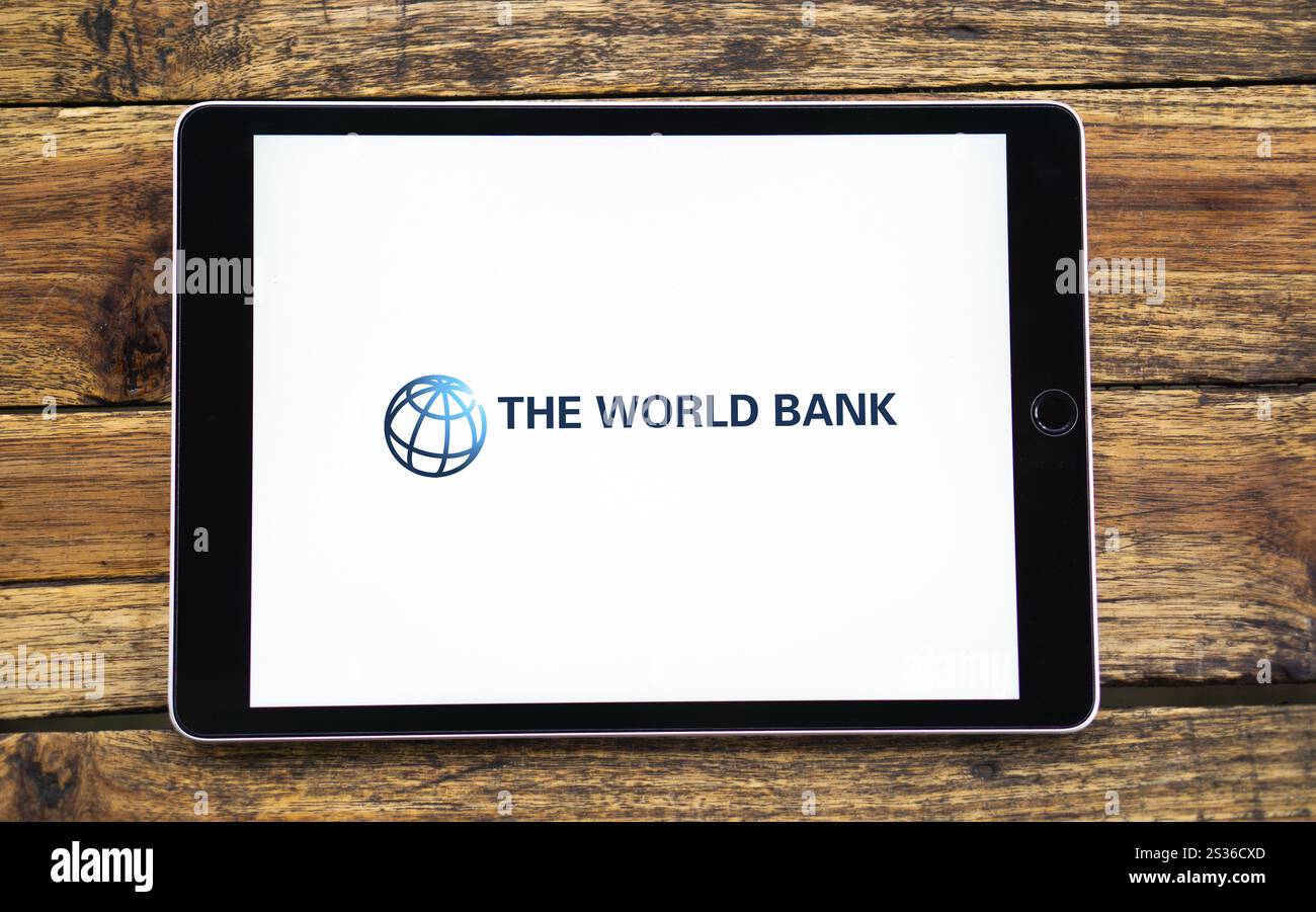 The world bank logo on smartphone Stock Photo - Alamy