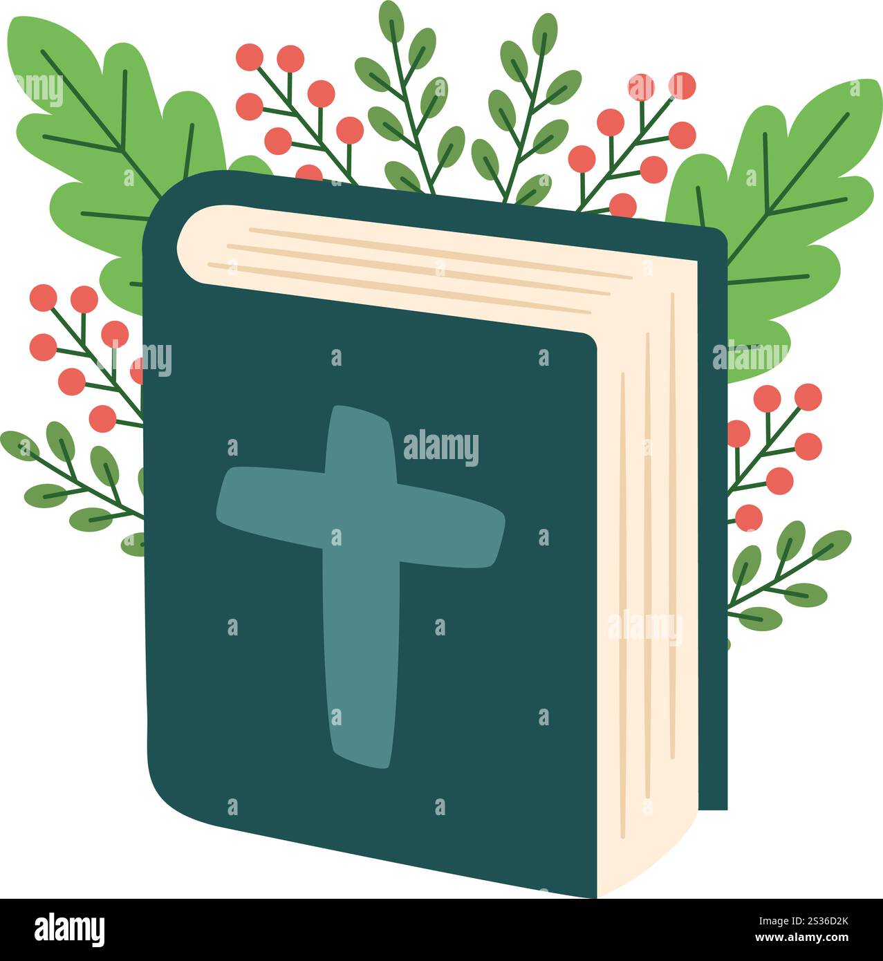 Jesus on cross flowers Stock Vector Images - Alamy