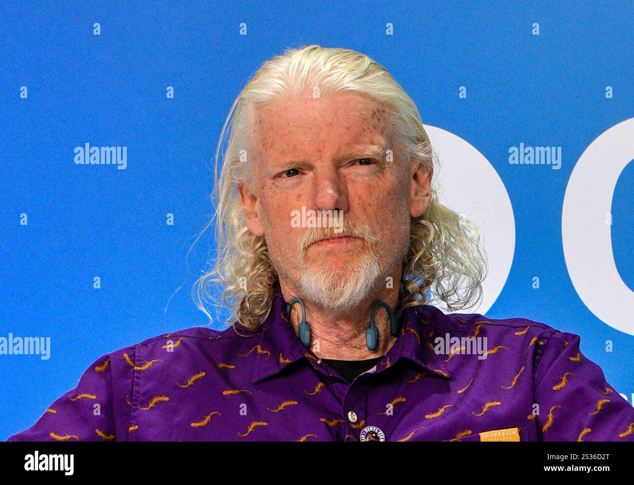 Las Vegas, NV, USA. 8th Jan, 2025. TWITCH CEO, Dan Clancy speaks during The Power of Community ...