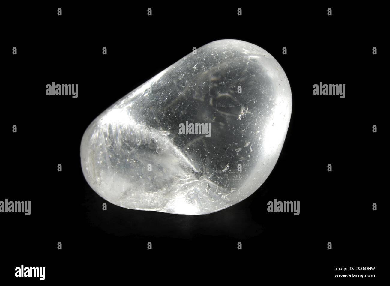 Stock photo of a Illuminated Clear Crystal Quartz - Curative power gem ...
