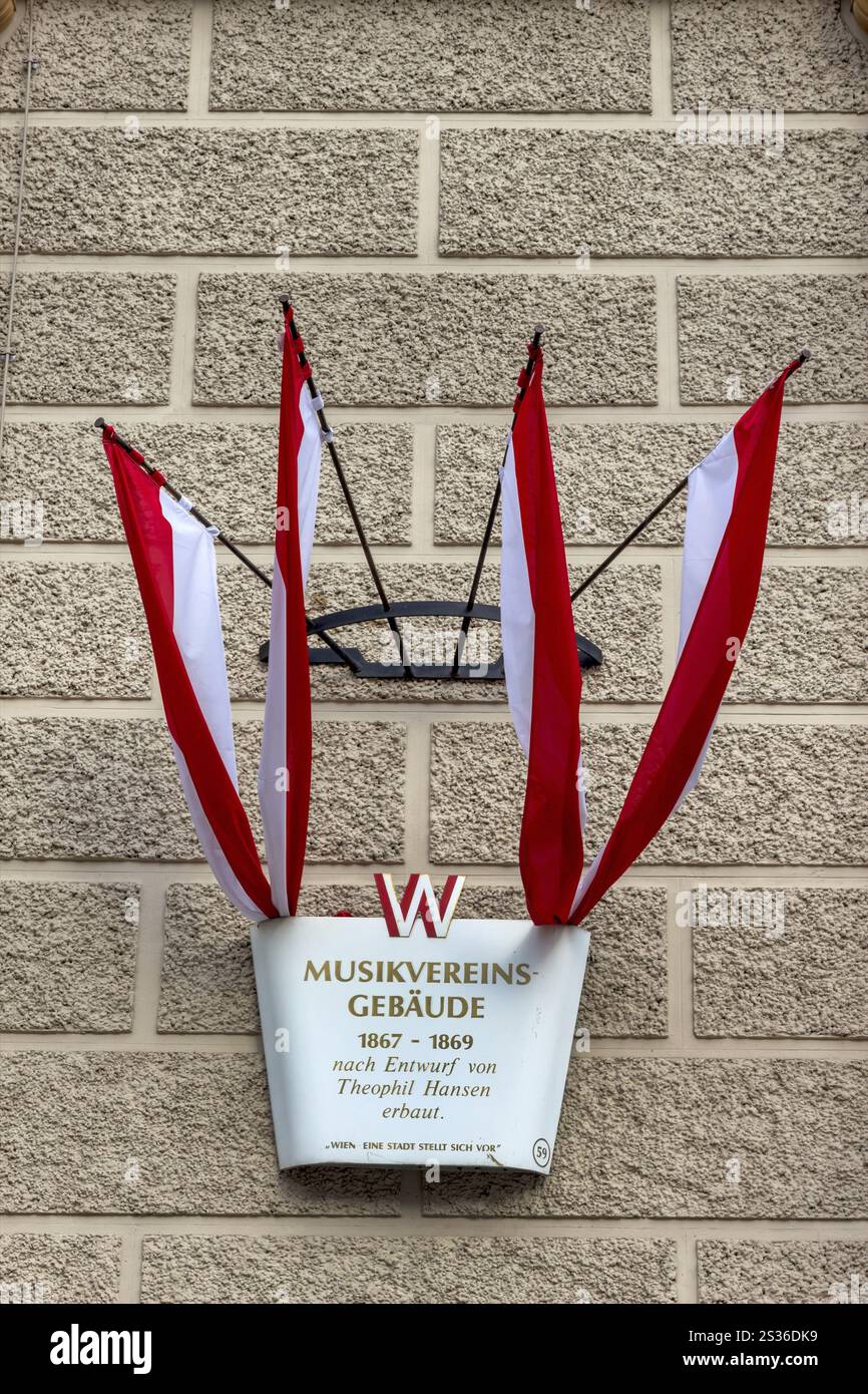 The Musikverein building in Vienna, Austria. The famous New Year's ...