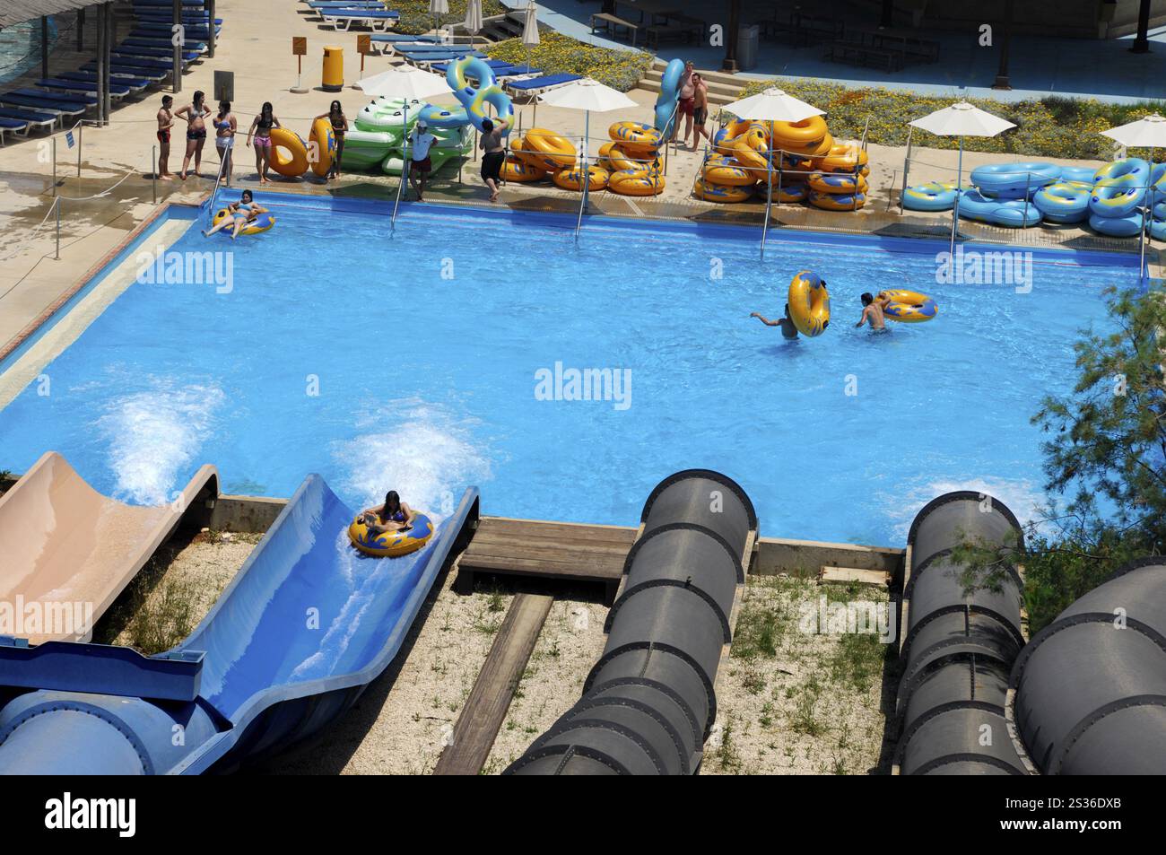 Aerial view of a water park Stock Photo - Alamy
