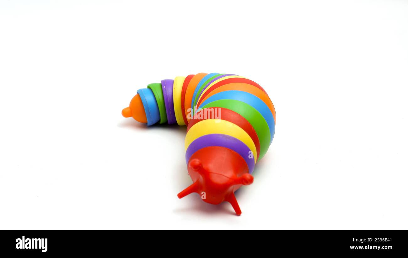 A Children's Toy In The Shape Of A Snail On An Isolated White ...