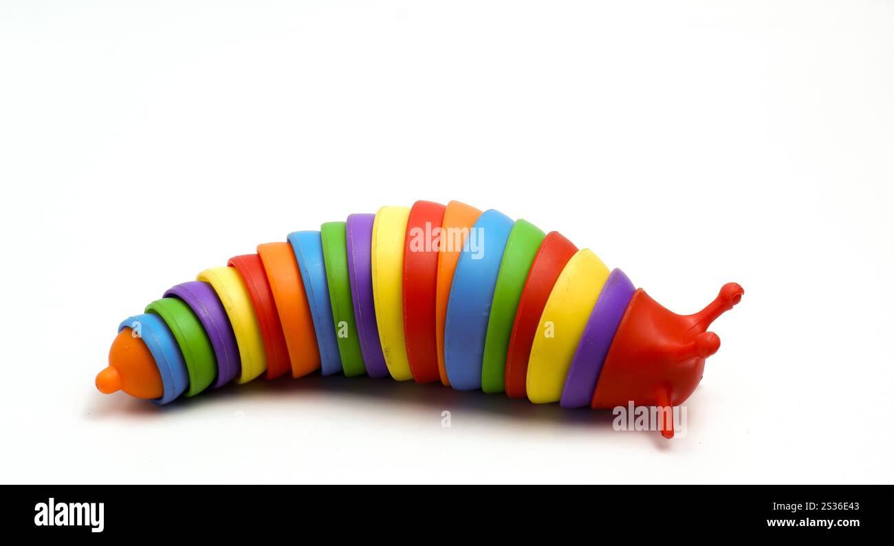 A Colorful Snail Animal Shaped Children's Toy With Isolated White ...