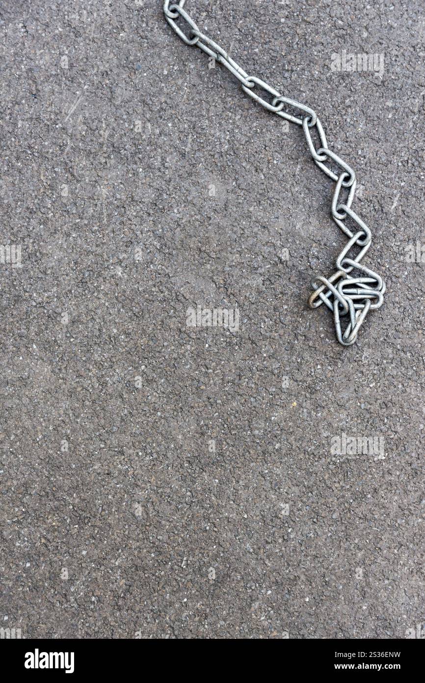 Steel link chain, symbol of strength, teamwork, synergy Austria Stock ...