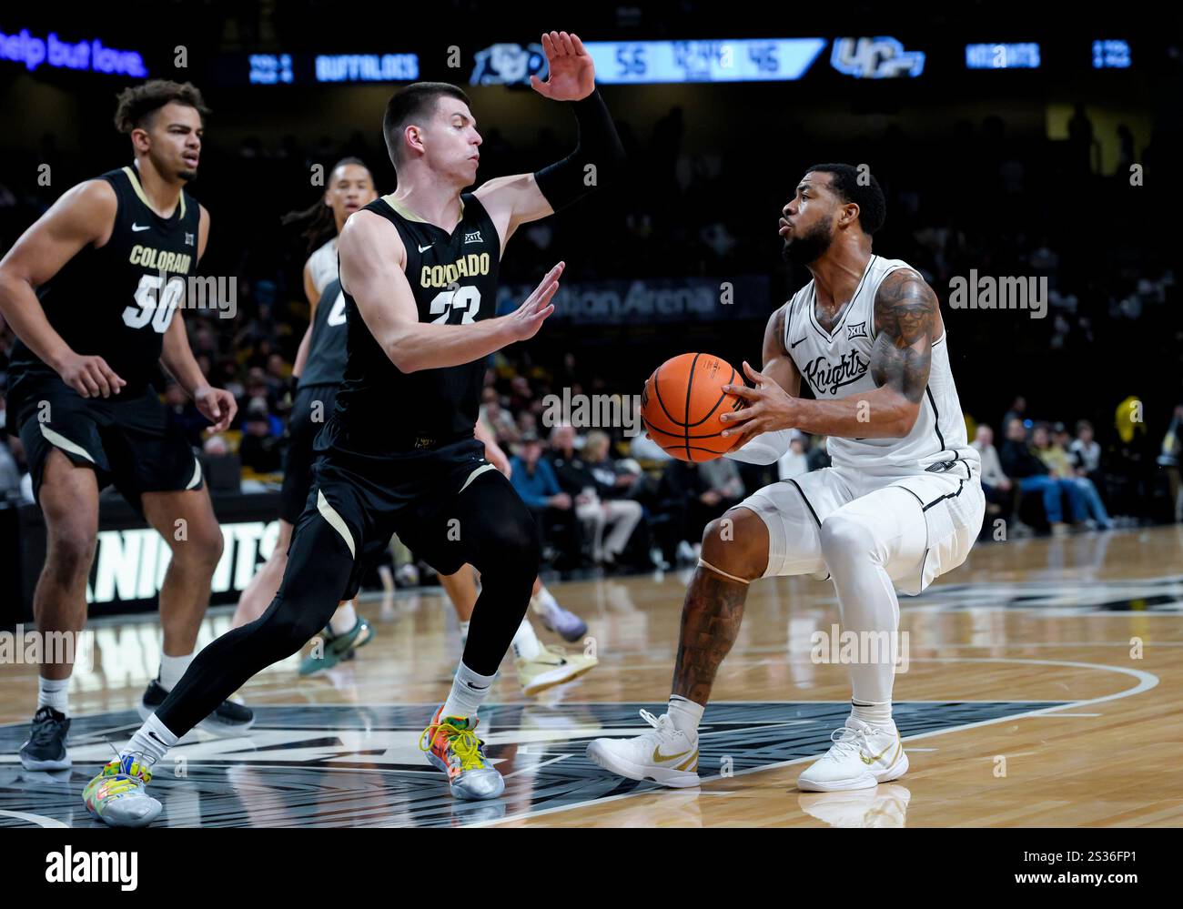 ORLANDO, FL - JANUARY 08: UCF Knights guard Darius Johnson (3) drives ...