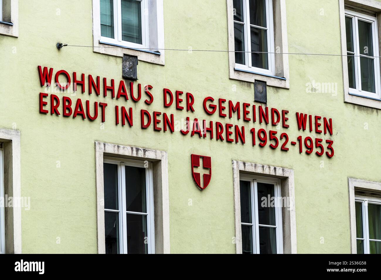 A residential complex in Vienna. Social housing of the municipality of ...