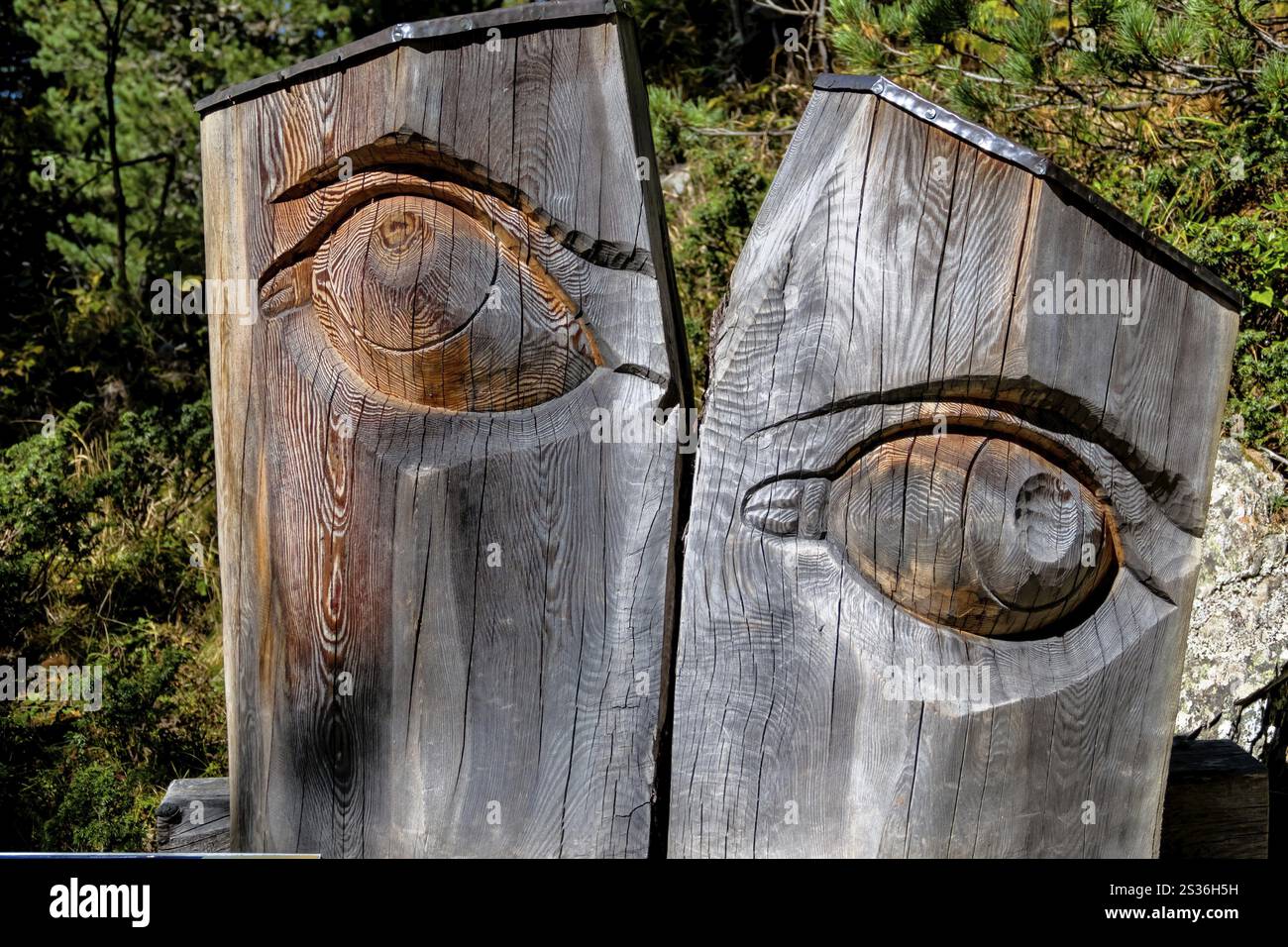 Carved eye, symbol for seeing, ophthalmologist, vision, surveillance ...