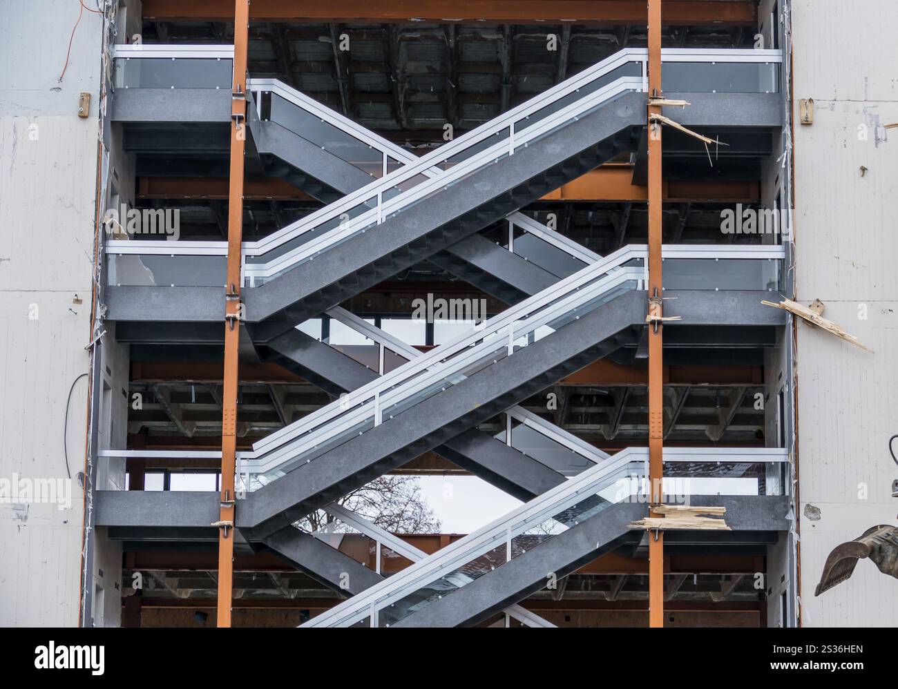 Building shell with staircase, symbolism for, symbol for building ...