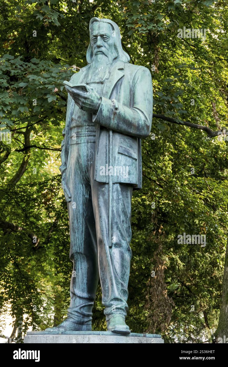 Statue of Stelzhammer, symbol of education, history, knowledge Austria ...