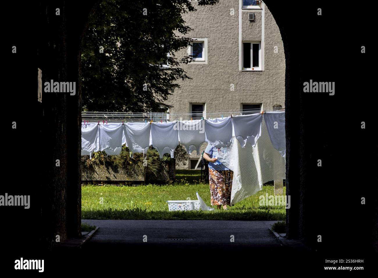 Laundry hang up hi-res stock photography and images - Alamy