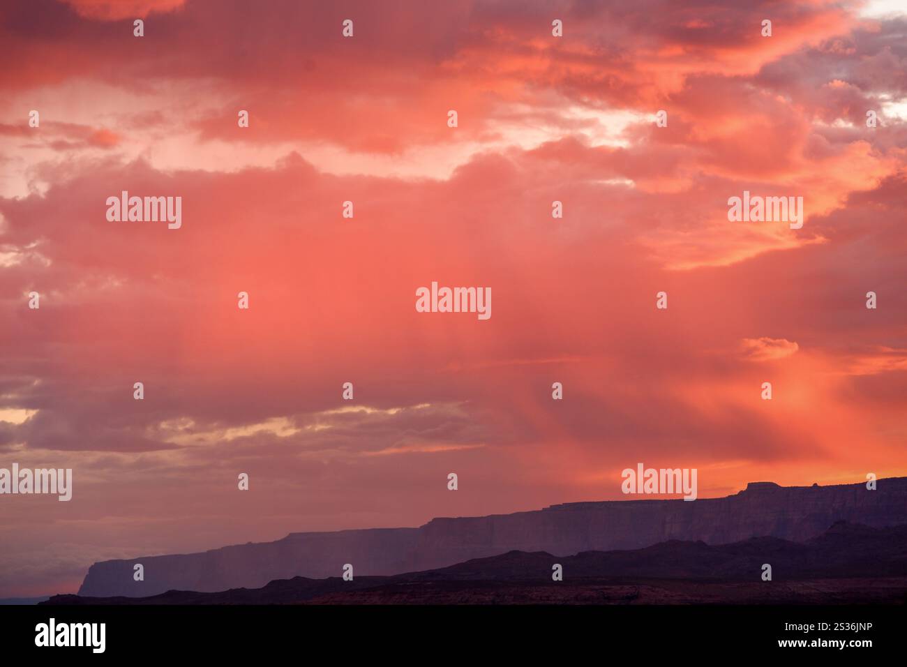 Rainbow over mountains sunset hi-res stock photography and images - Alamy