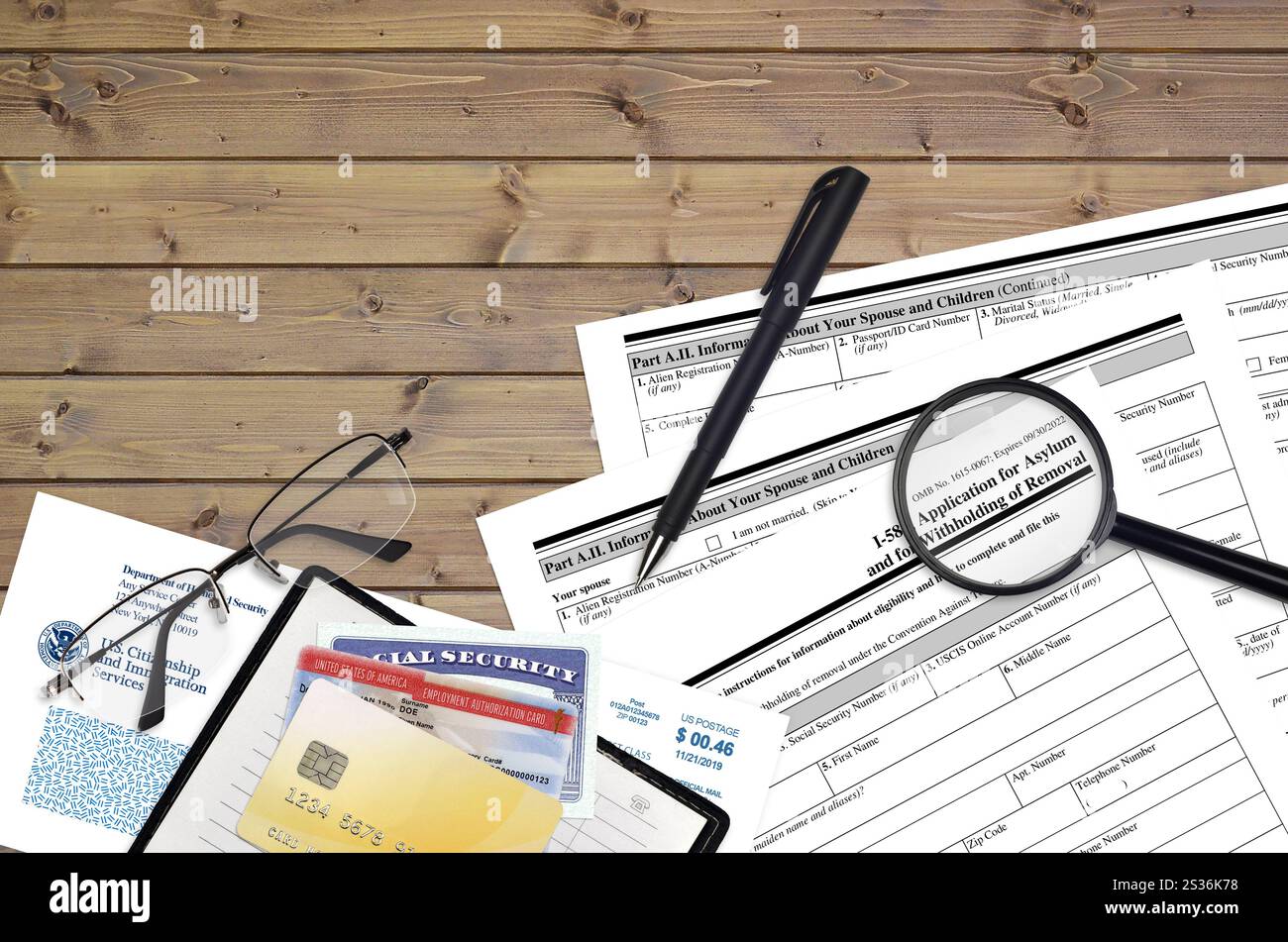 USCIS form I-589 Application of asylum and for withholding of removal ...