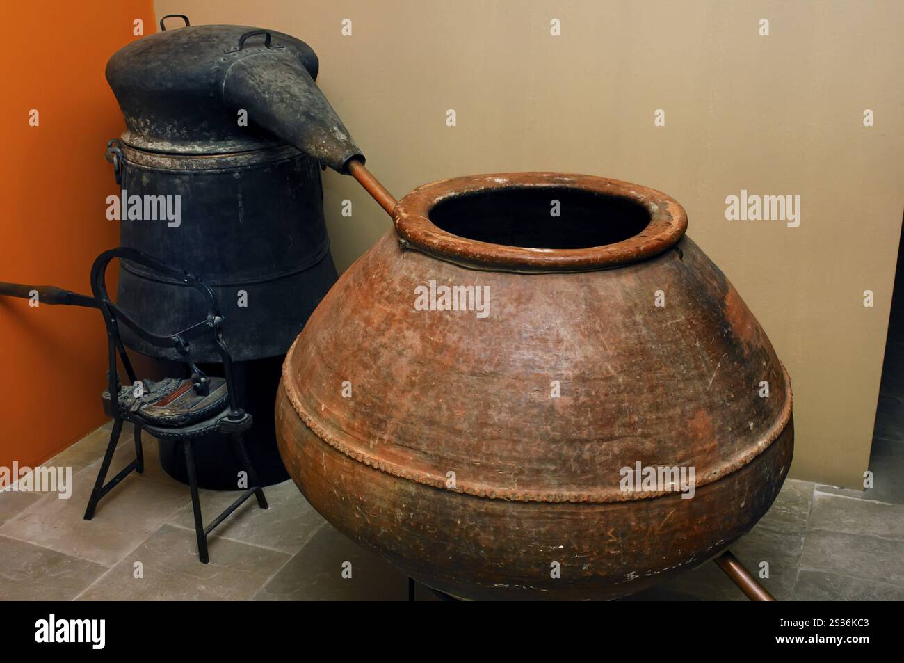 Stock photo of an Ancient distillery equipment in Cyprus Wine Museum ...