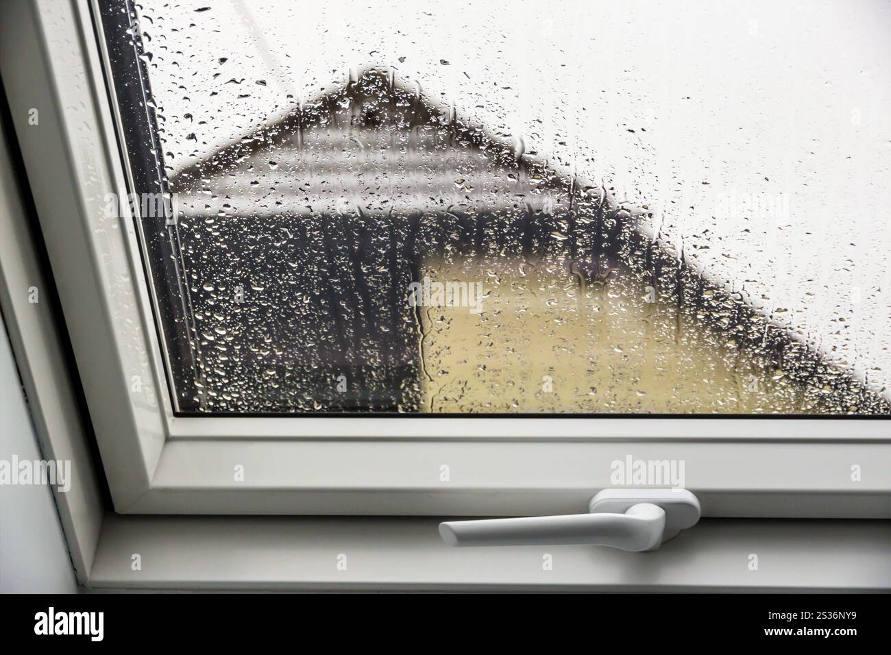 Rain on skylight, symbol for daylight, sound insulation, thermal ...
