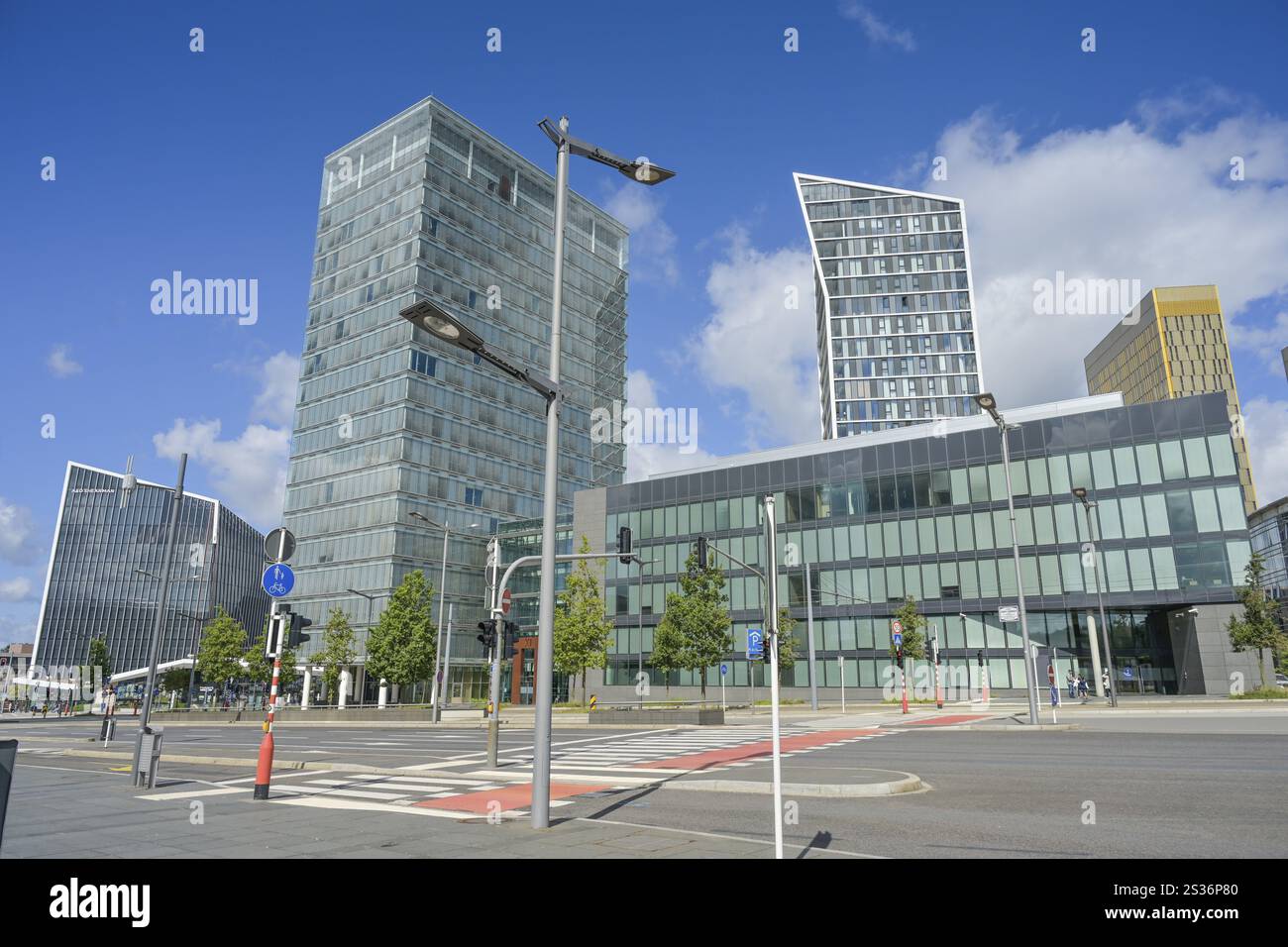 Infinity building complex with office buildings, shopping centre, flats ...