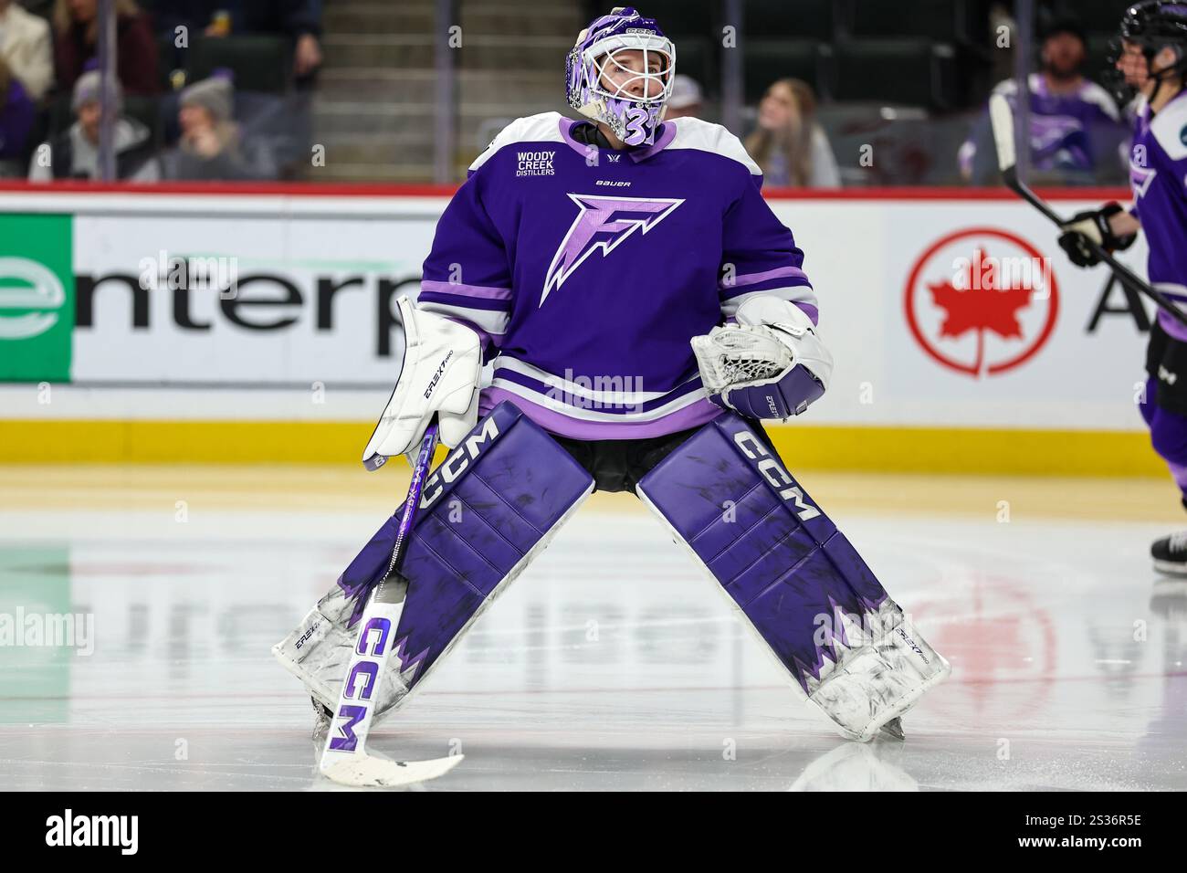 January 8th, 2025: Minnesota Frost goalie Maddie Rooney (35) looks on ...