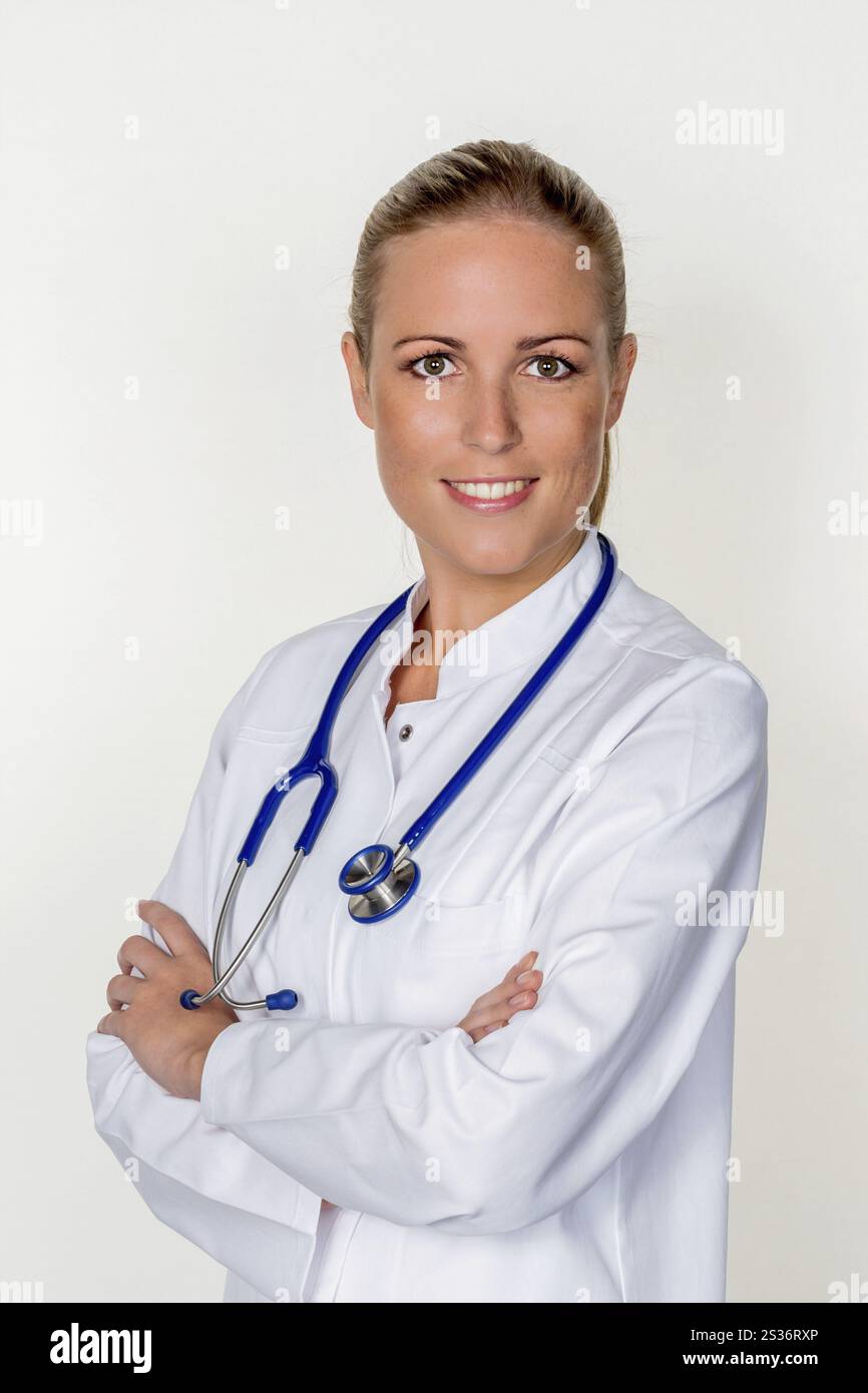 A friendly operating theatre doctor after a successful operation in ...