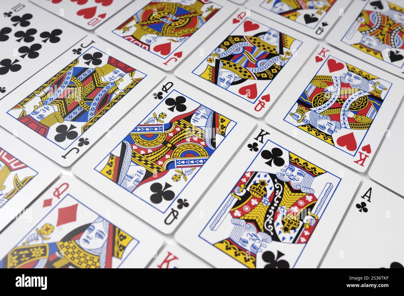 Playing cards abstract background Stock Photo - Alamy