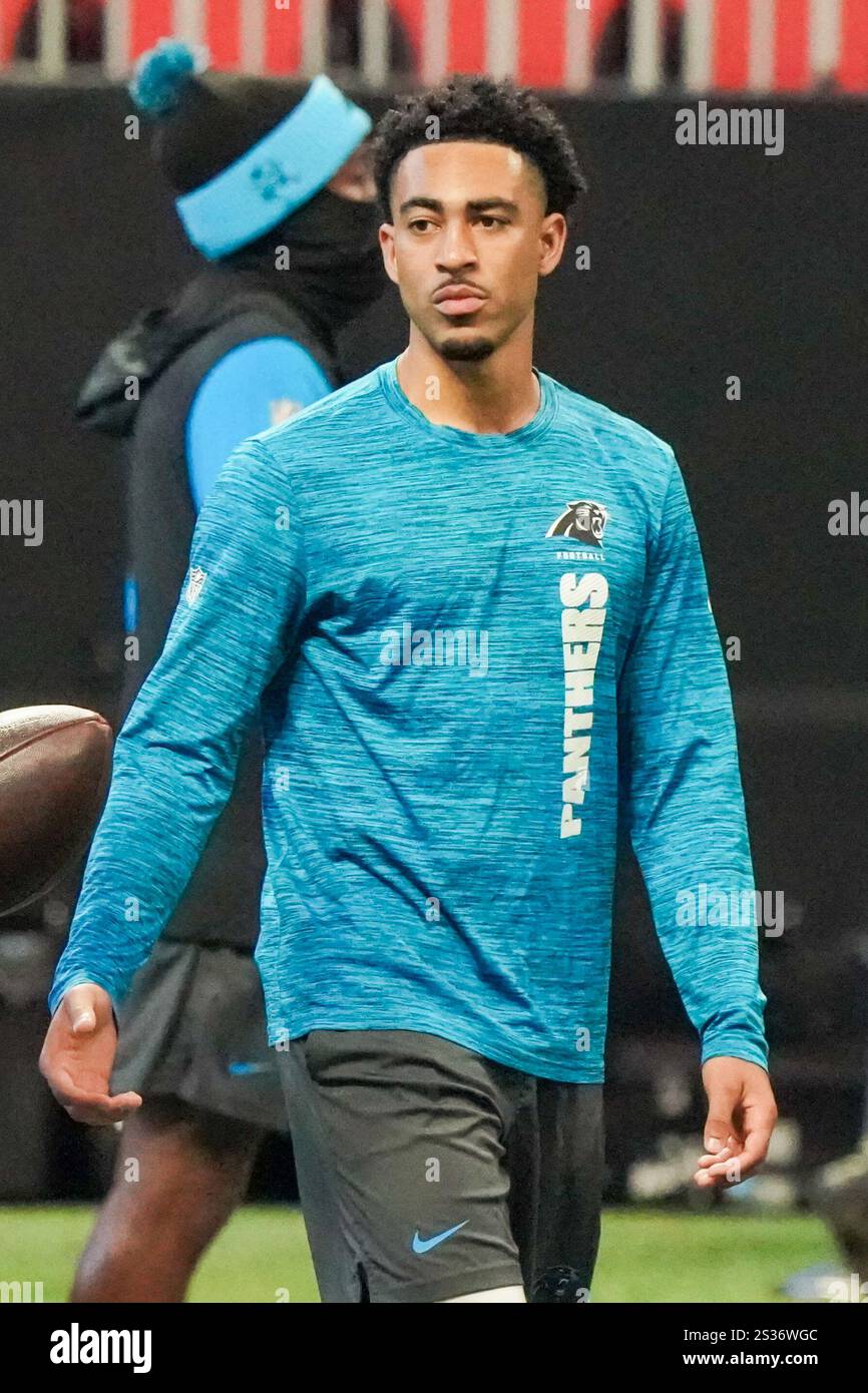 Atlanta, Georgia, USA. 5th Jan, 2025. Carolina Panthers quarterback ...