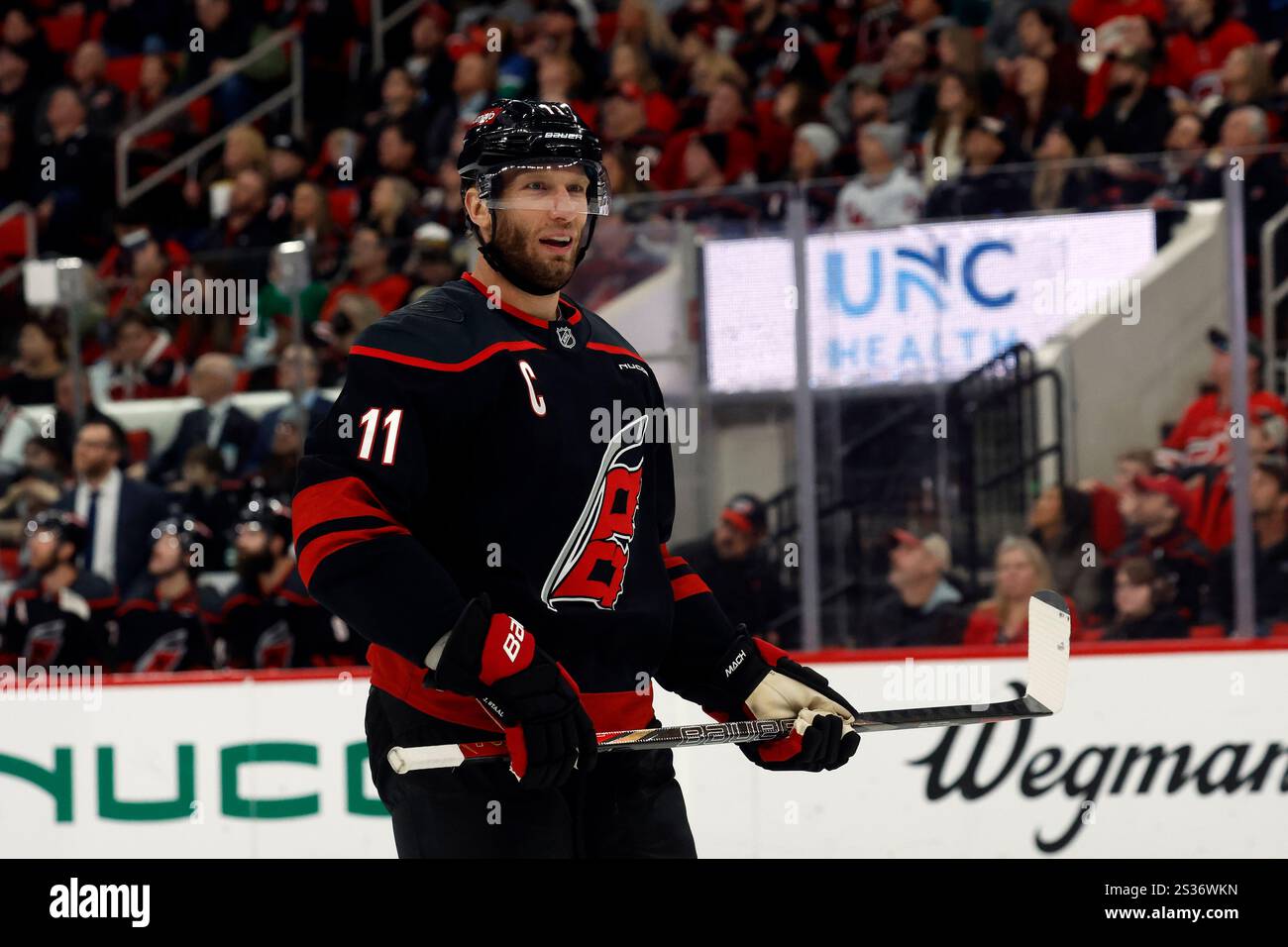 Carolina Hurricanes' Jordan Staal (11) skates against the Minnesota ...