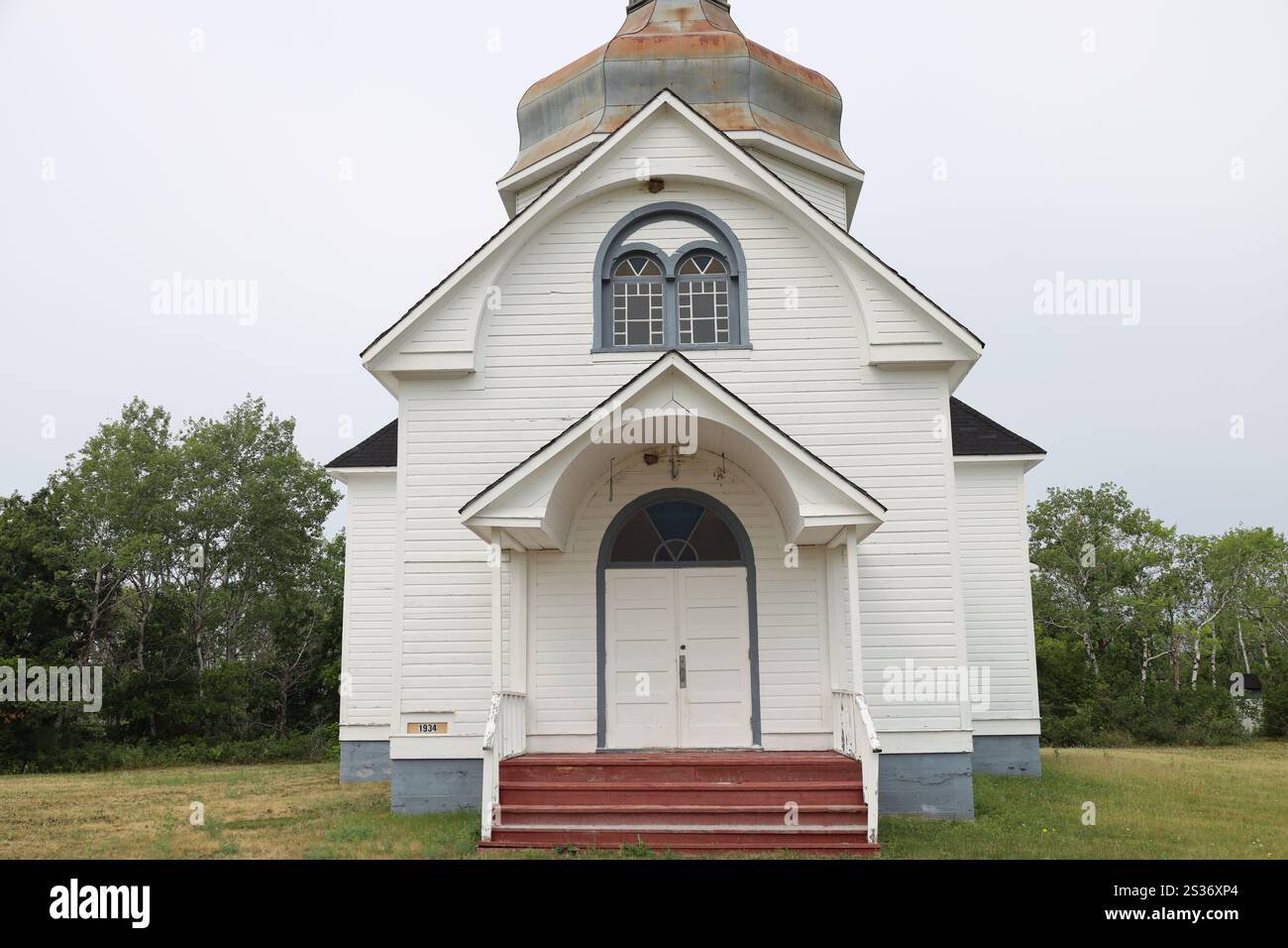 historic eastern orthodox catholic church front doors view Stock Photo ...