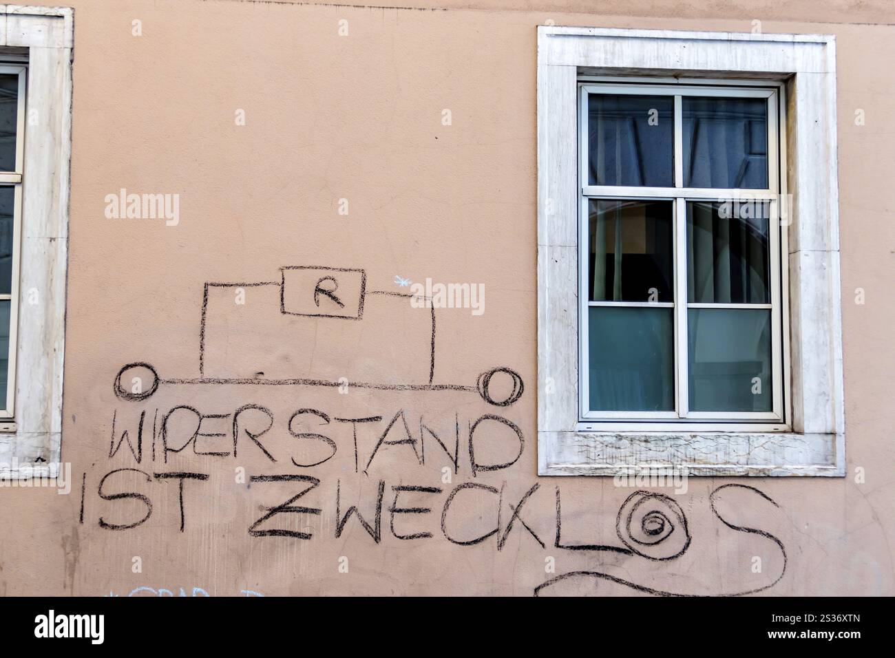 Resistance is futile, symbol of protest, renting, gentrification ...