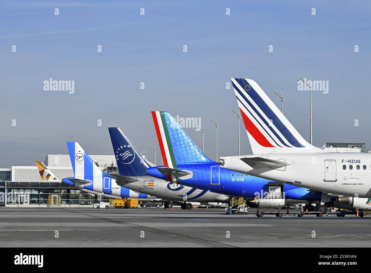 Aircraft Line Up at Terminal 1, Aircraft Line Up, Air France, ITA ...