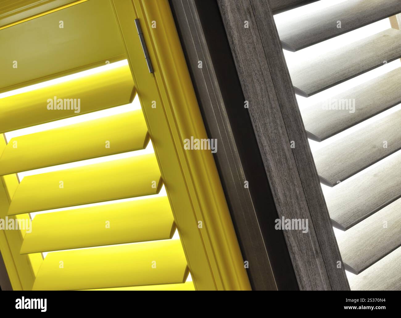 Contemporary window shutters Stock Photo - Alamy