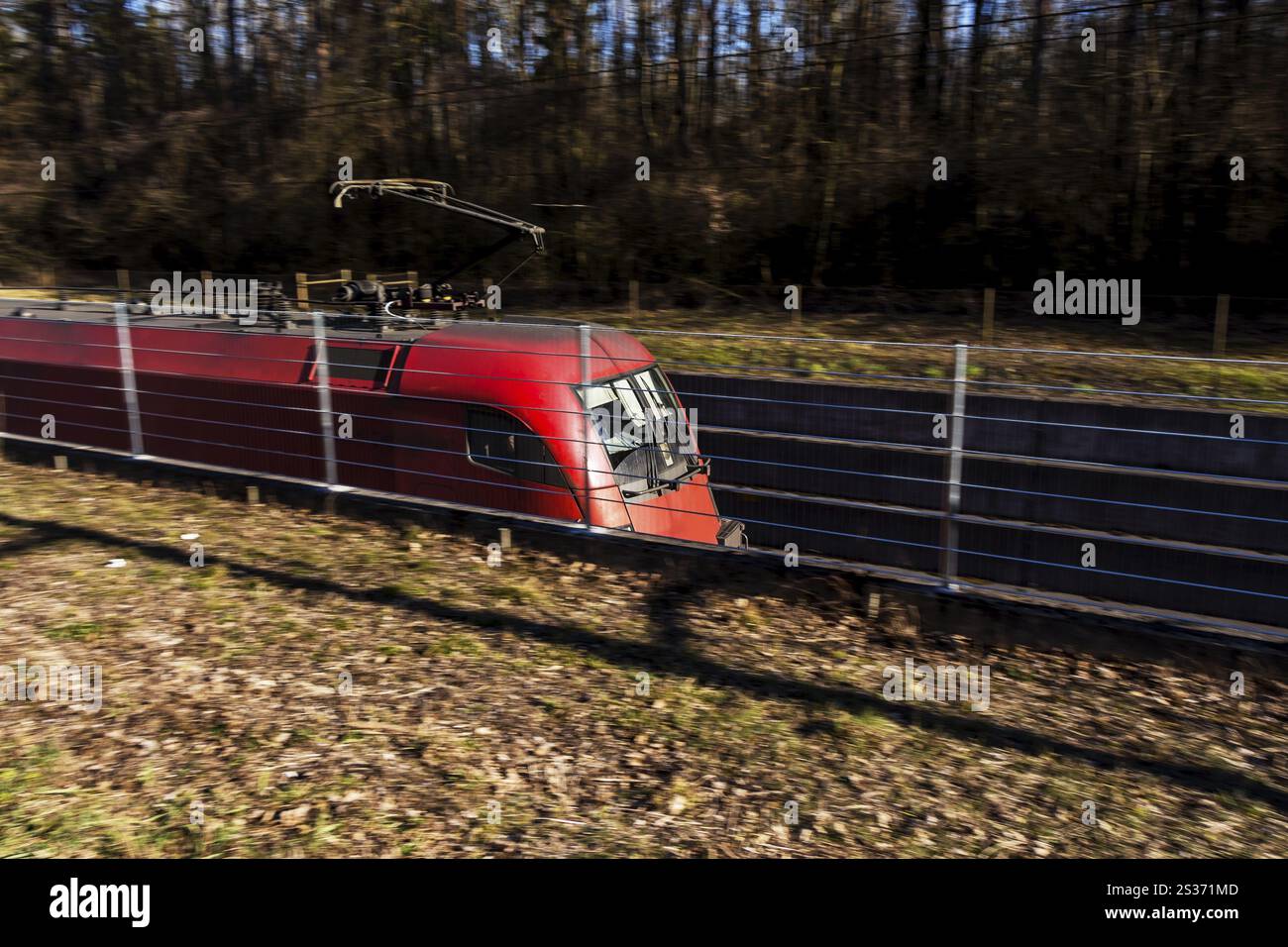 An OeBB Austria goods train Stock Photo - Alamy