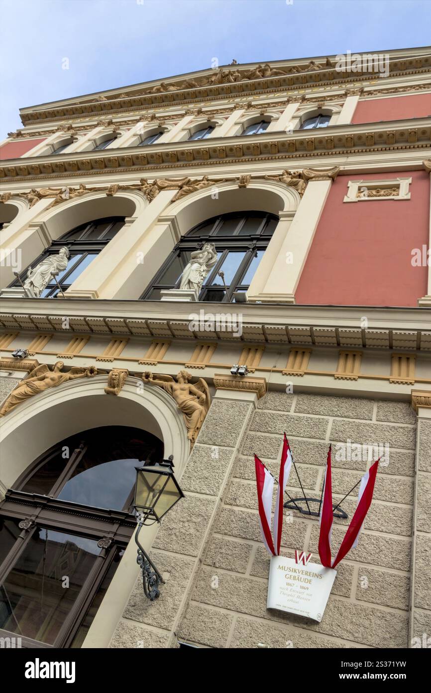 The Musikverein building in Vienna, Austria. The famous New Year's ...