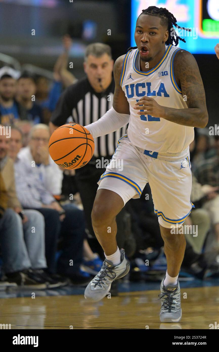 UCLA Bruins guard Sebastian Mack handles the ball during the second ...