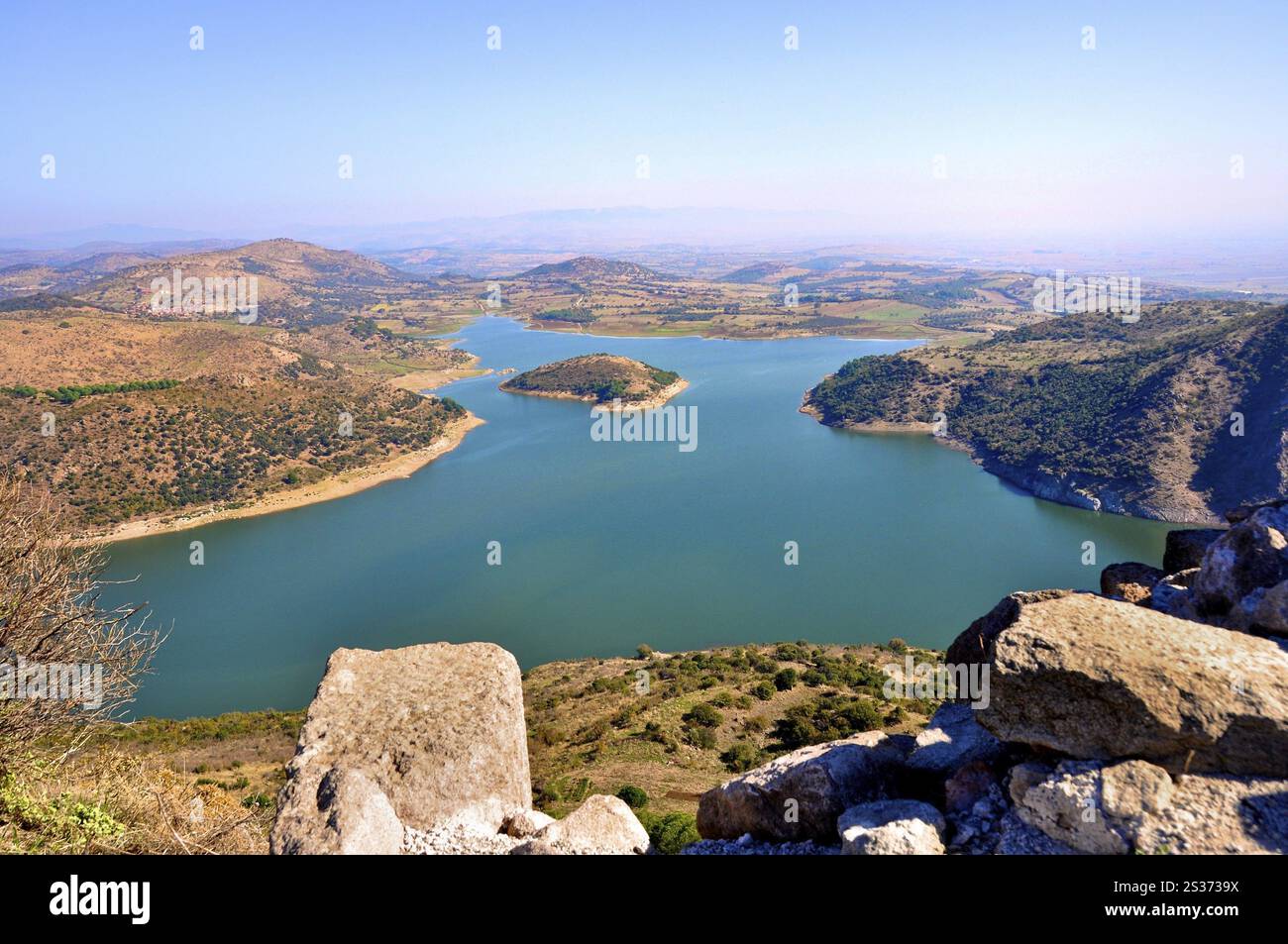 Reservoir in Turkey, Water reservoir in turkey Stock Photo - Alamy