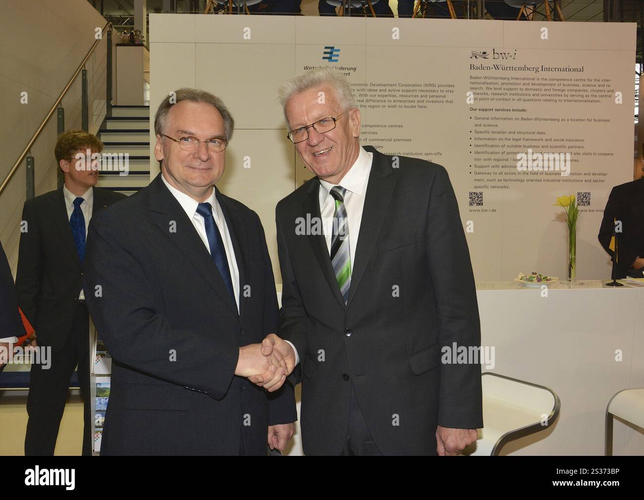 Minister Presidents Winfried Kretschmann and Reiner Haseloff at the ...