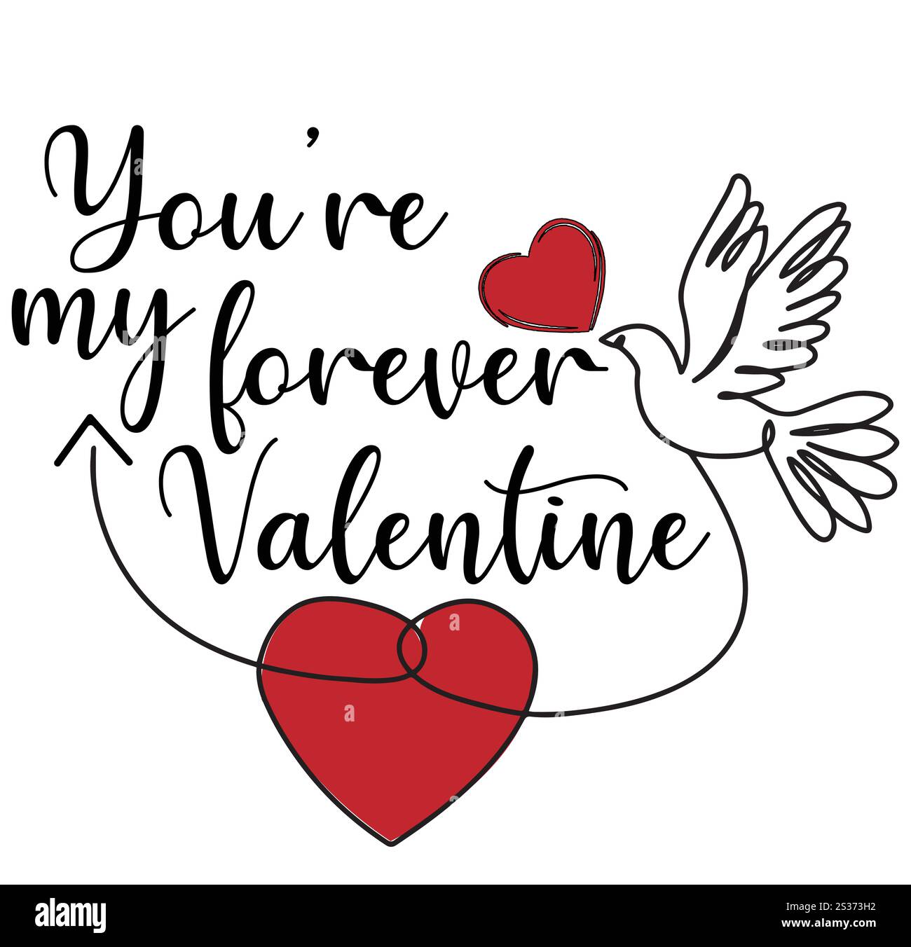 Watercolor valentine's day element Vector Art, Watercolor Valentine ...