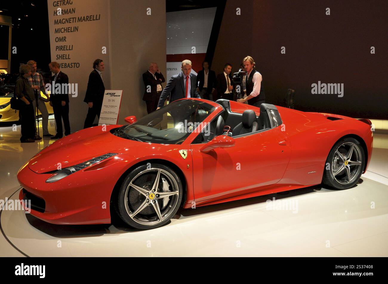 Ferrari 458 Spider at the IAA Stock Photo - Alamy