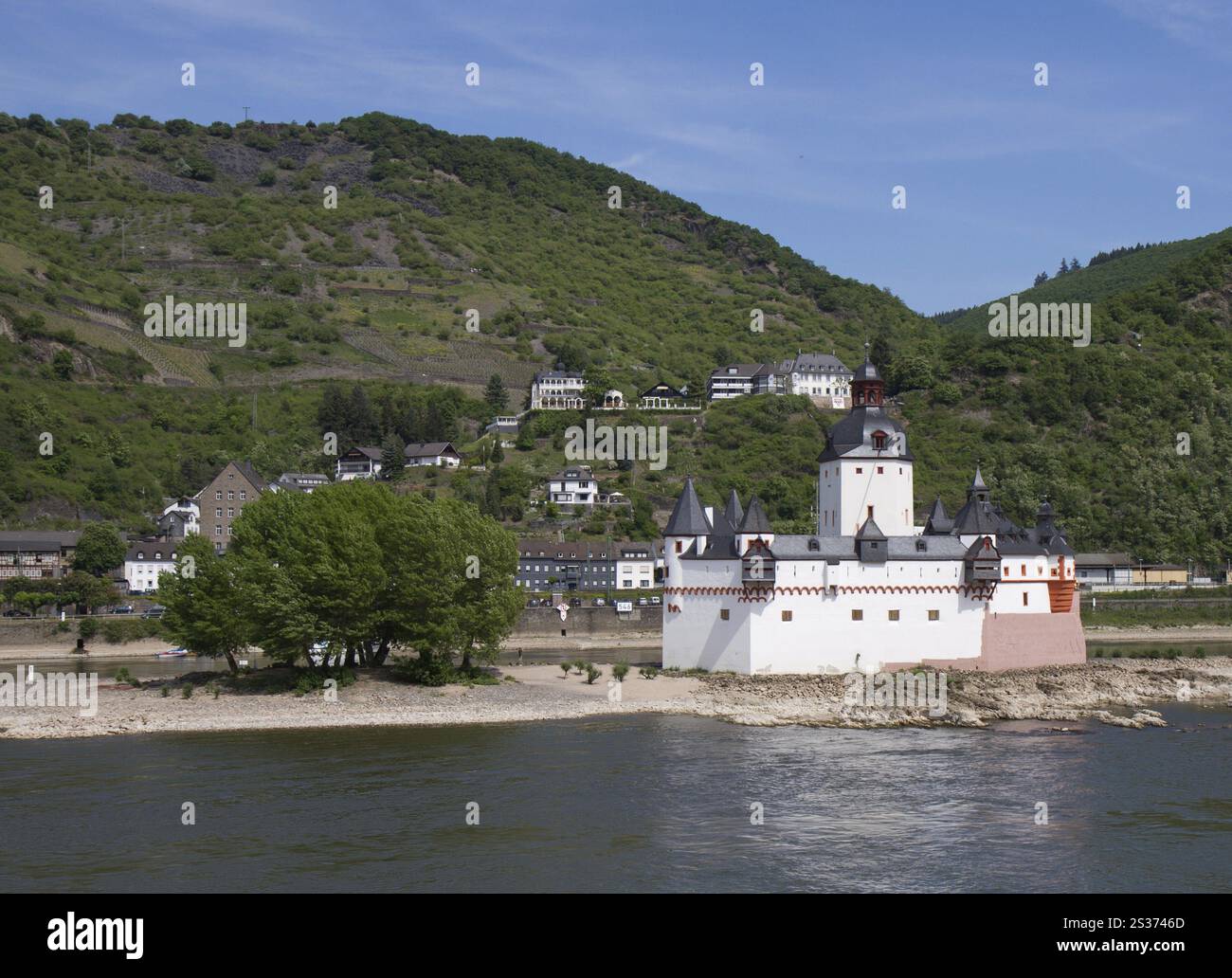 Medieval Toll Castle - Pfalzgrafenstein Castle, Rhine Valley, Germany ...