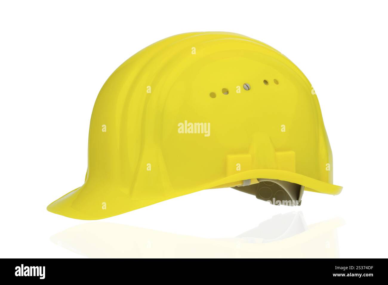 Yellow industrial safety helmet, symbolic photo for Labour ...