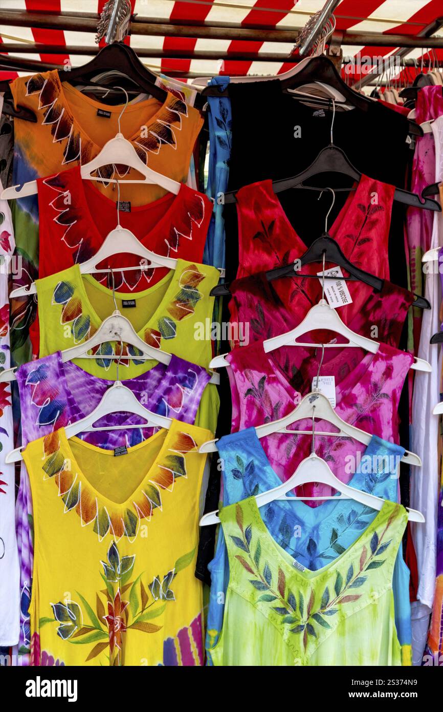 Selection of colourful clothes, symbol for fashion, assortment ...