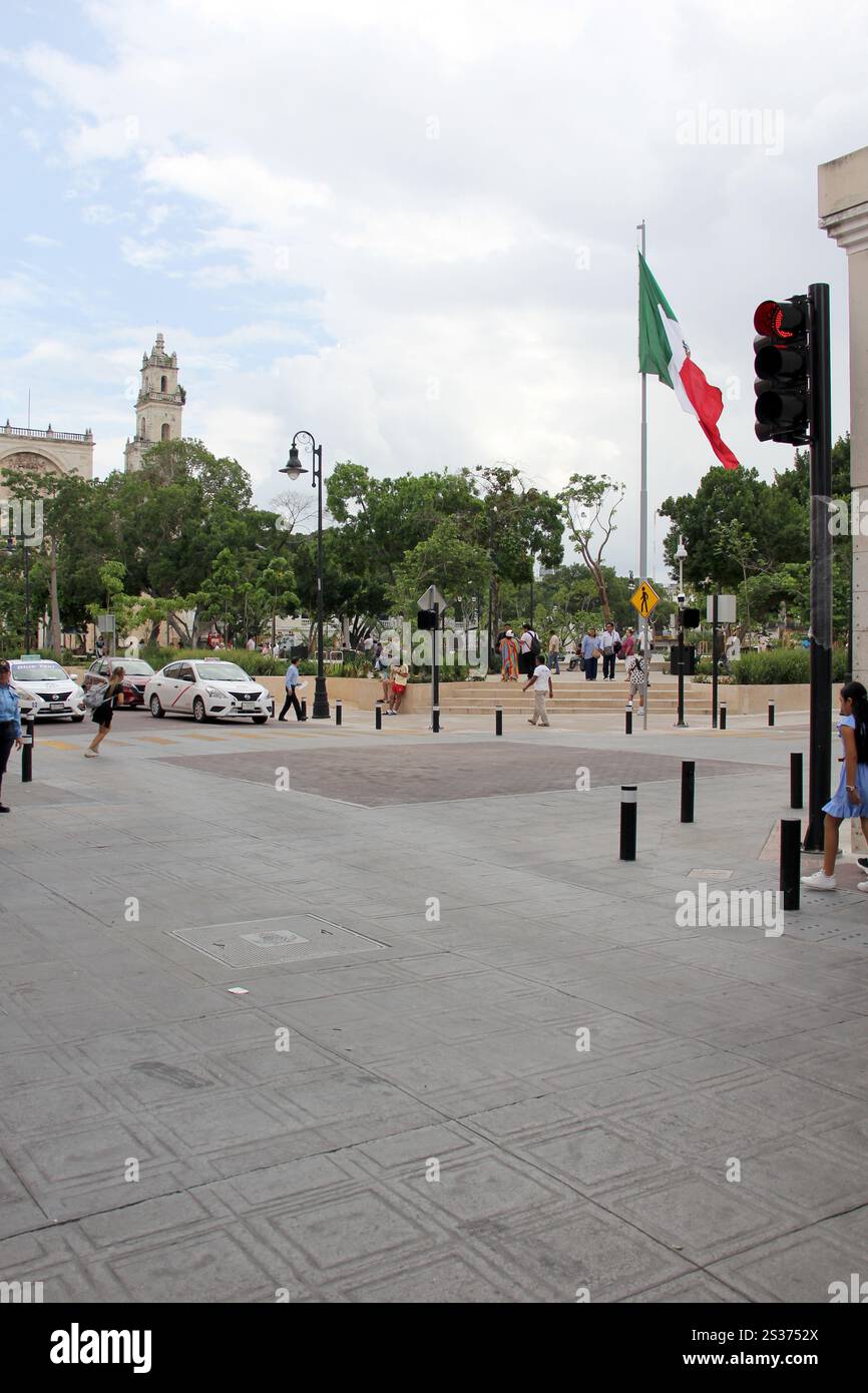 Merida, Yucatan, Mexico - Oct 28 2024: The Yucatan Cathedral, in the ...