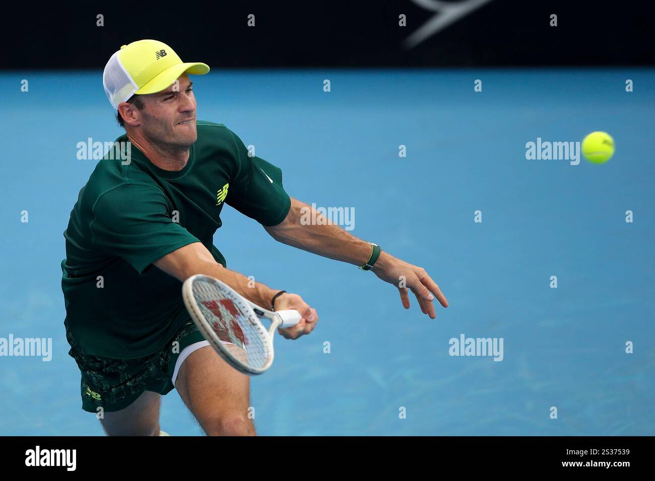 Adelaide, Australia. 09th Jan, 2025. Tommy Paul of the USA in his match ...