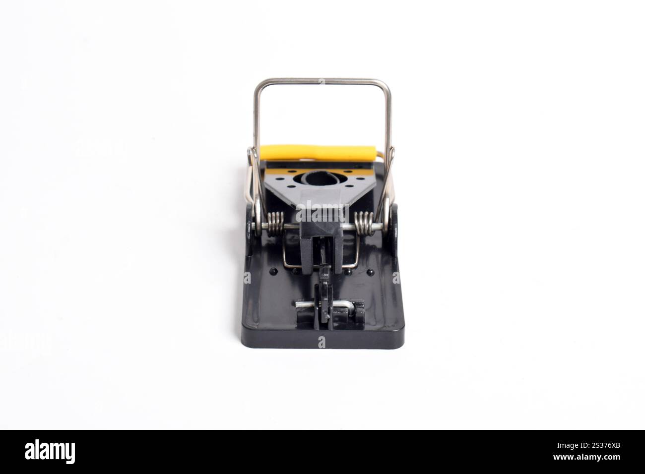 Steel Mouse trap isolated on white background. Mousetrap Close Up Stock ...