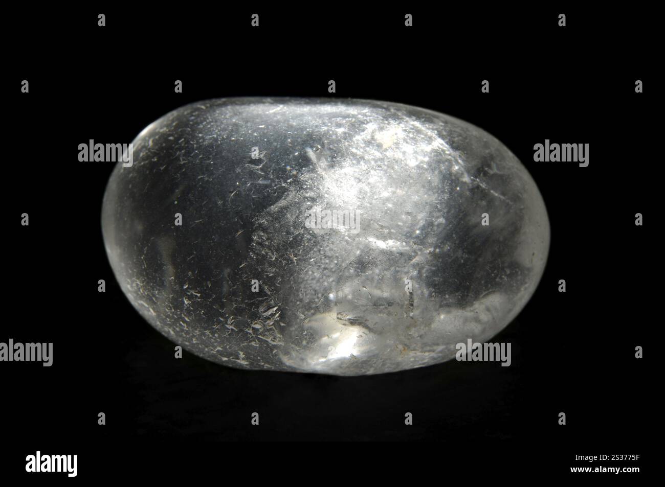 Stock photo of a Illuminated Clear Crystal Quartz - Curative power gem ...