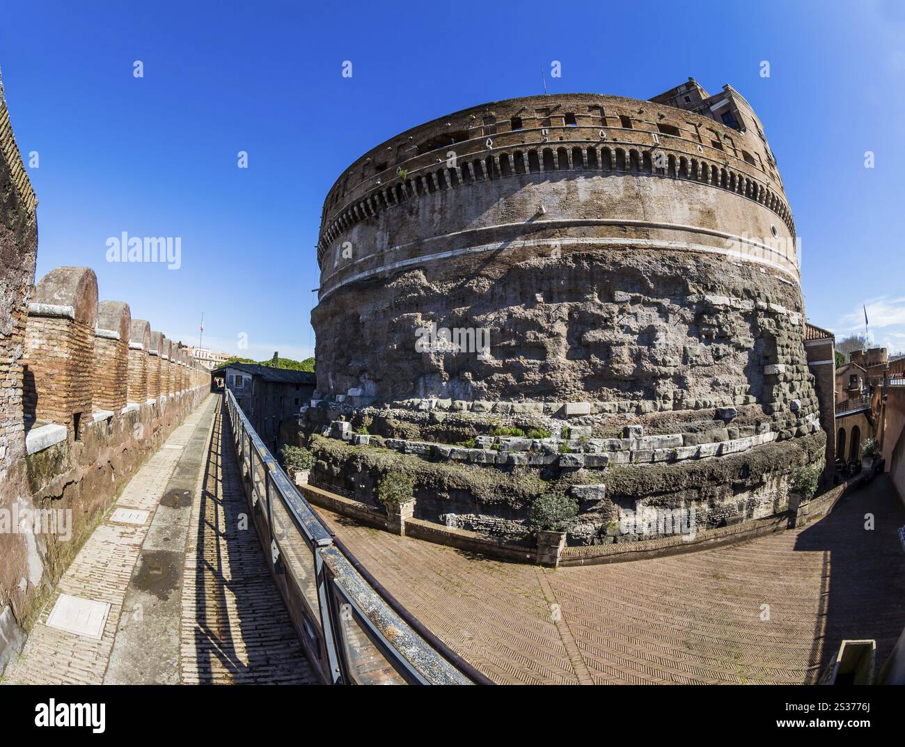 Italy, Rome, Castel Sant'Angelo, escape route from St Peter's Basilica ...