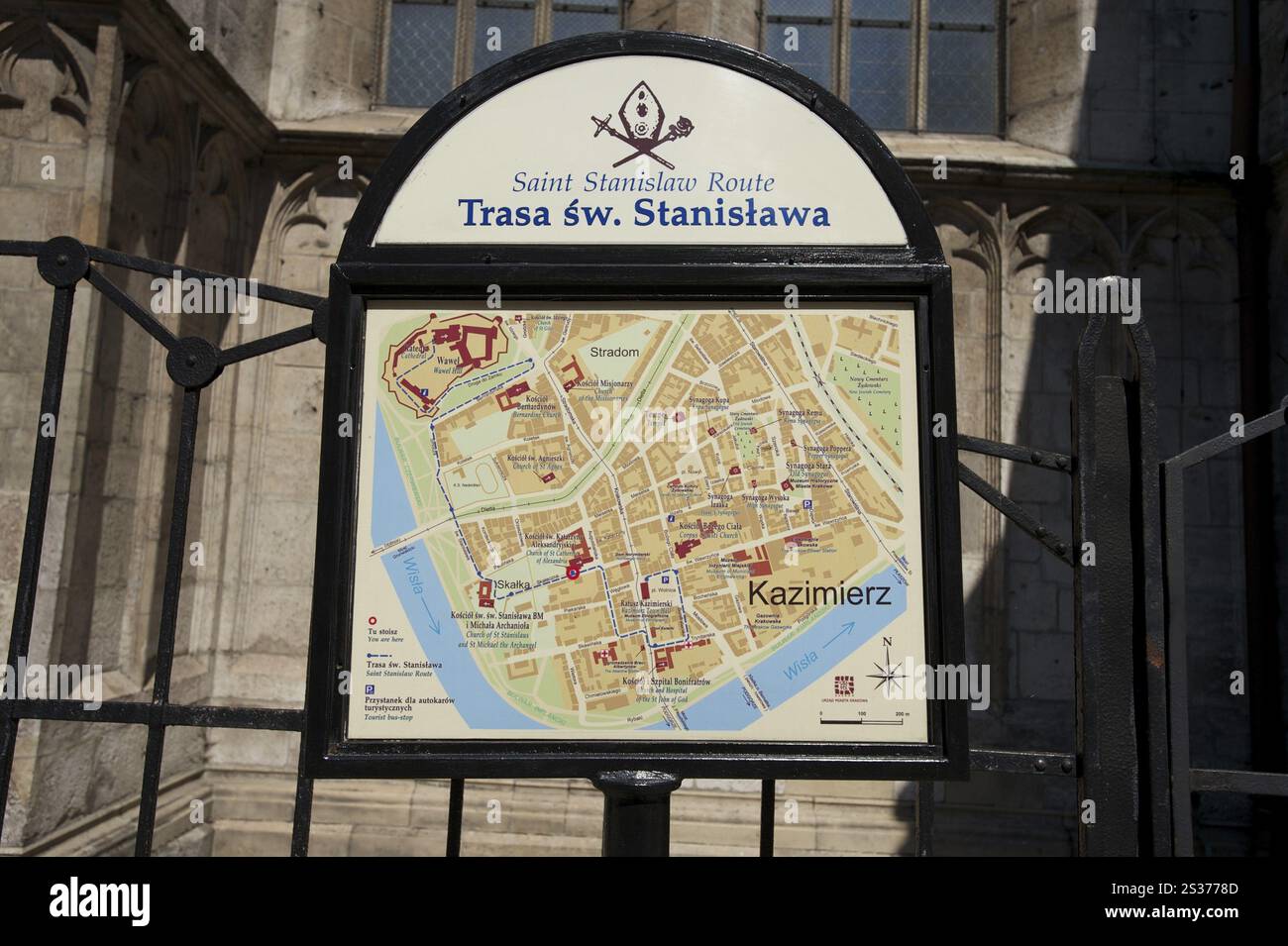 City map of Krakow's former Jewish quarter Kazimierz Stock Photo - Alamy