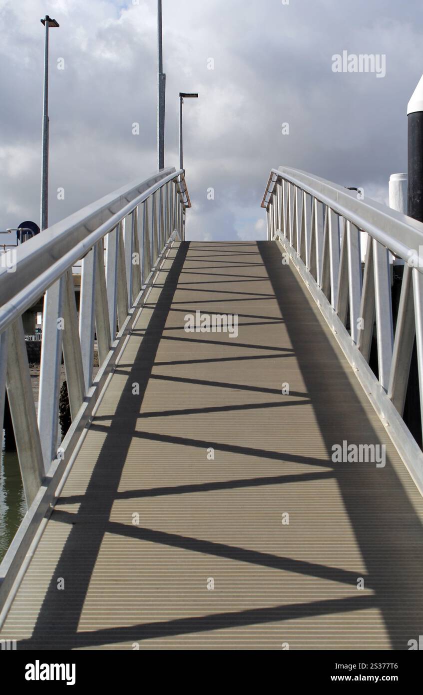 Ramp at a marina with an overcast sky Stock Photo - Alamy